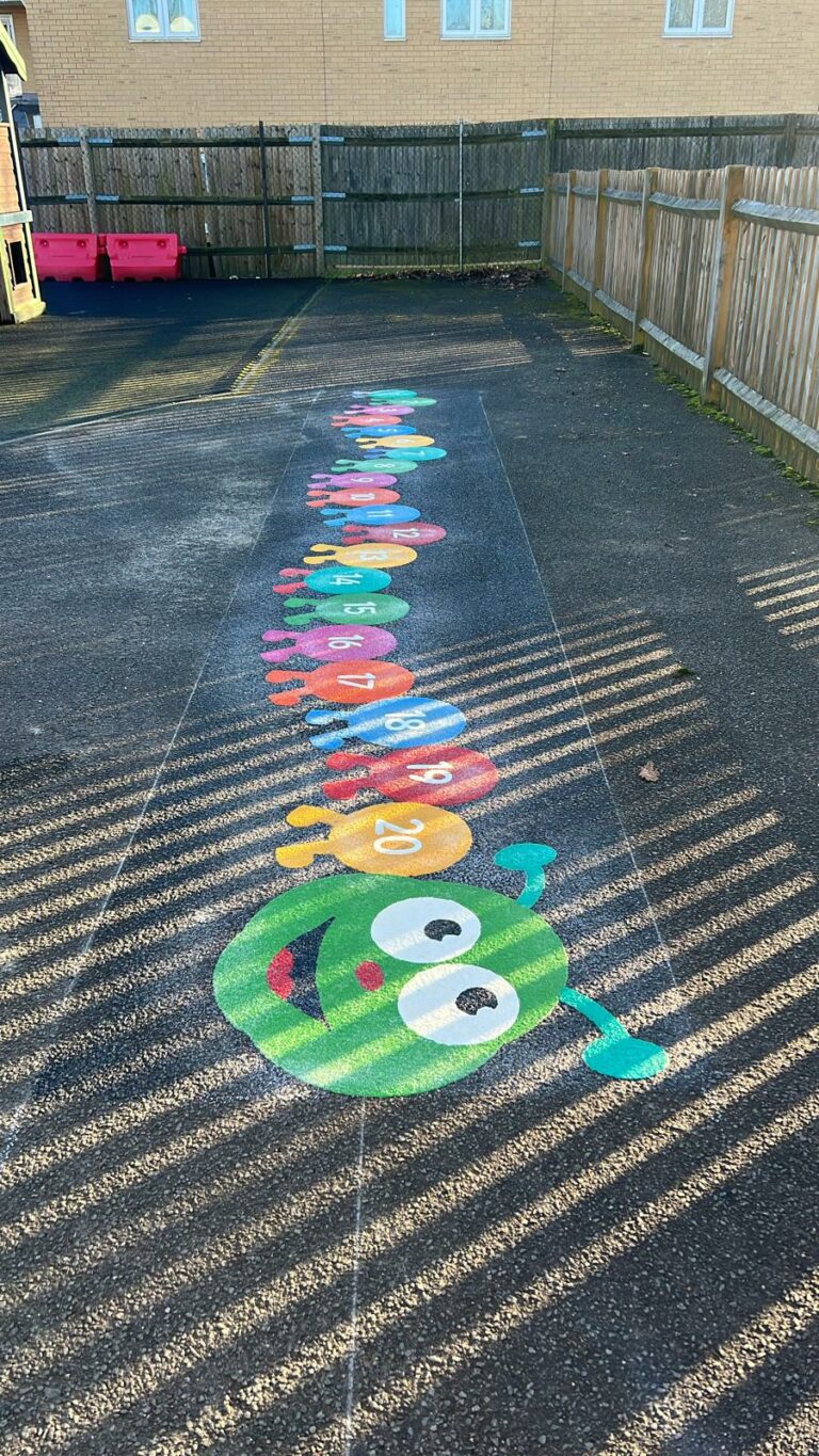 Beautiful Playground Markings | Staplehurst School, Kent